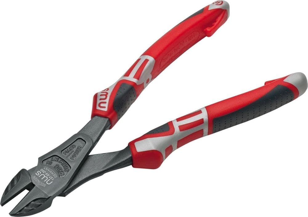 NWS 200mm Tri Heavy Duty Side Cutter Plier Wire RED/BLACK Handle