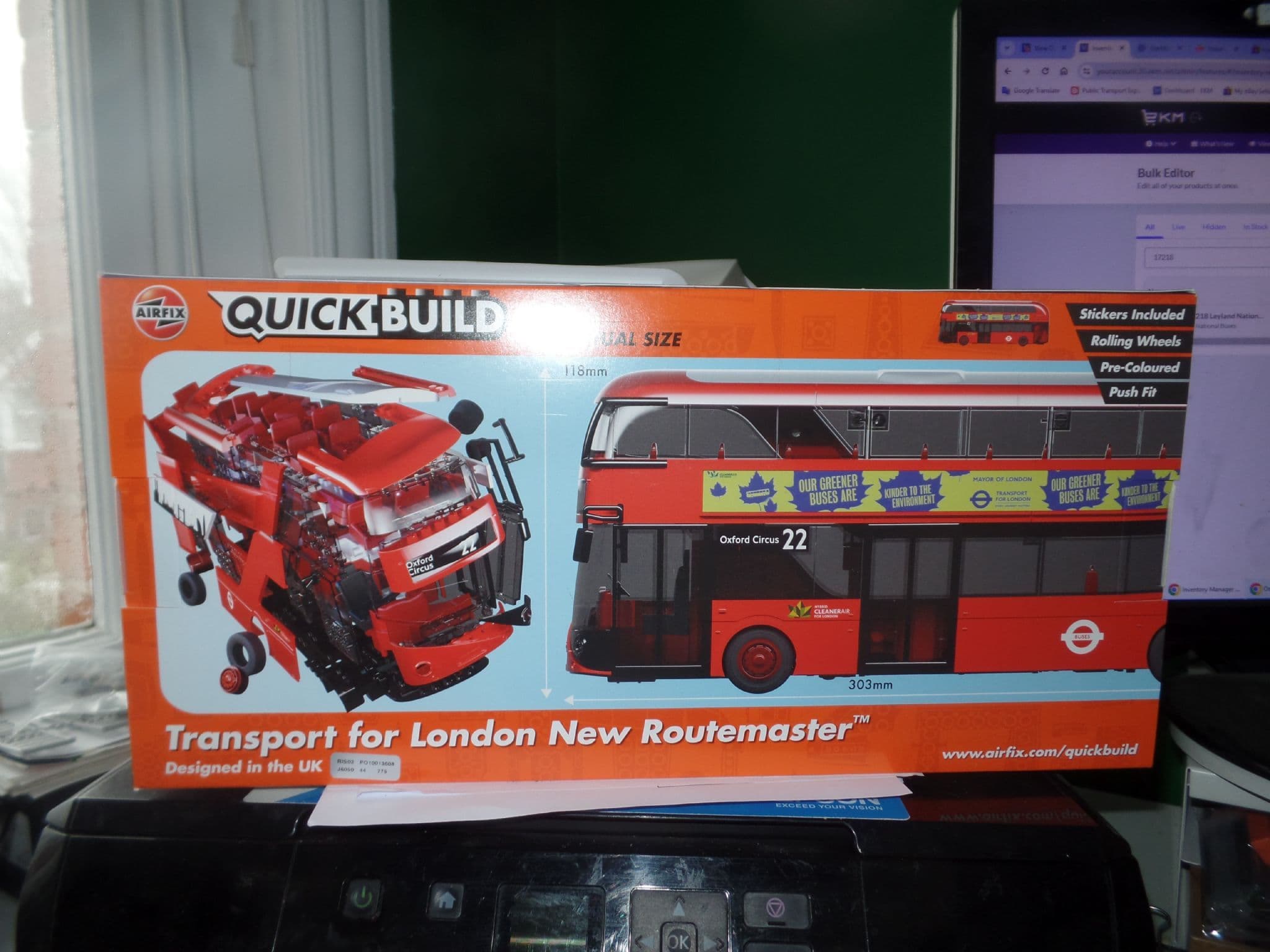 Airfix J6050 QUICKBUILD Transport for London New Routemaster 38 ...