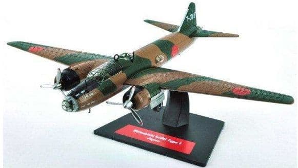Atlas AH13 1/144 Scale Mitsubishi G4M1 Type 1 Bomber Japan c/w Stand