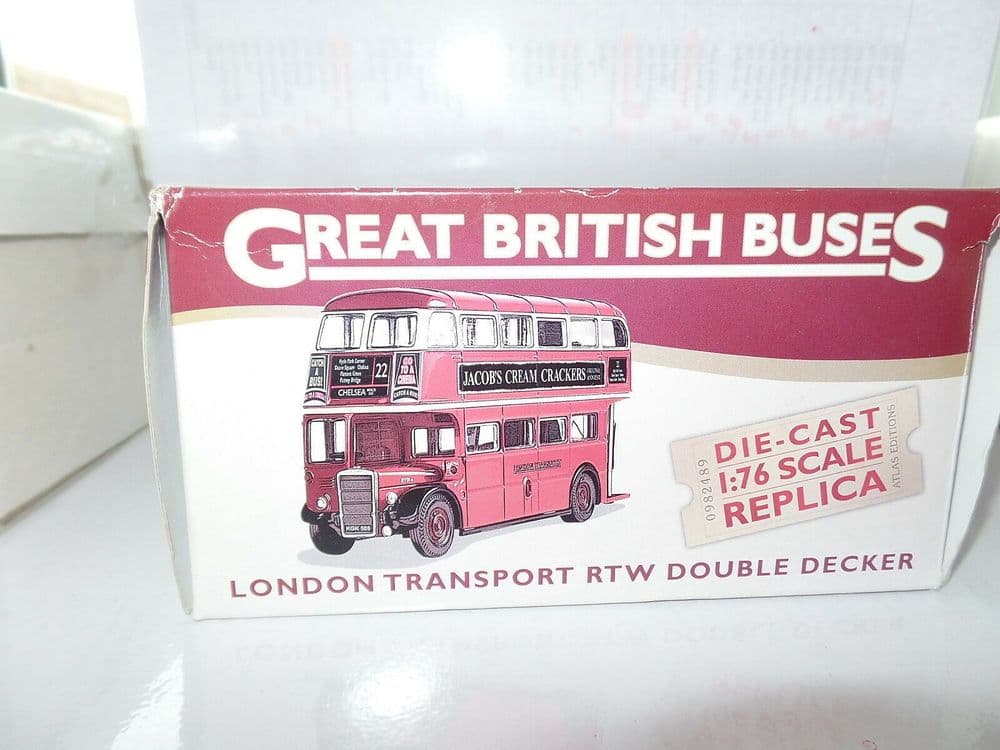 ATLAS CORGI JB01 BRITISH BUS 1/76 OO LONDON TRANSPORT RTW KGU575 Route ...
