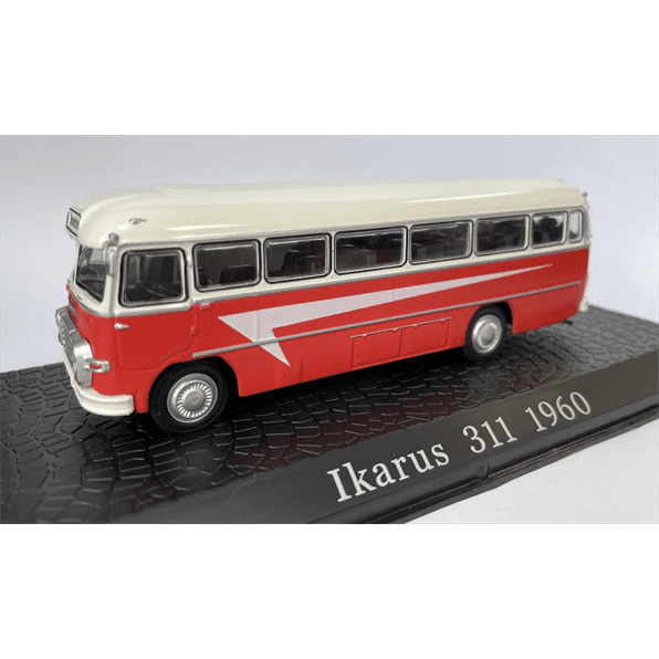 ATLAS DeAgostini JZ01 1/72 Scale Bus Ikarus 311 1960 Red & White ...