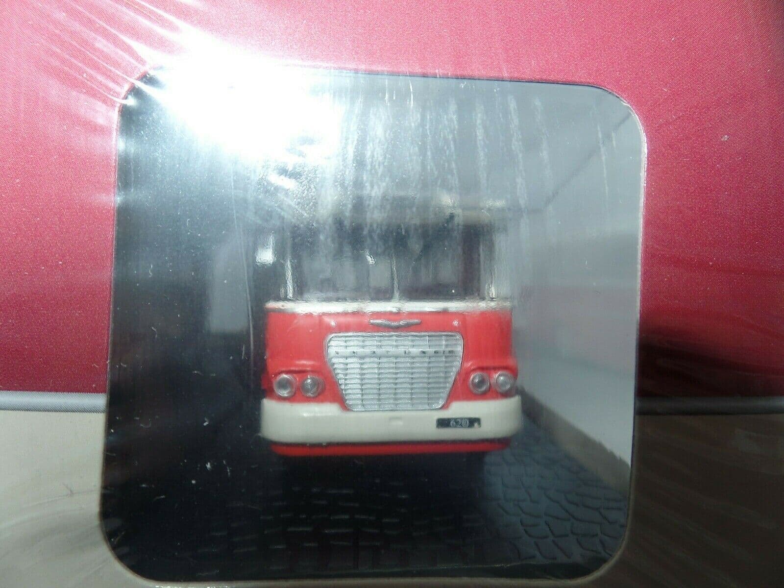 ATLAS DeAgostini JZ06 1/72 Scale Bus Ikarus 620 1959 Red & White ...