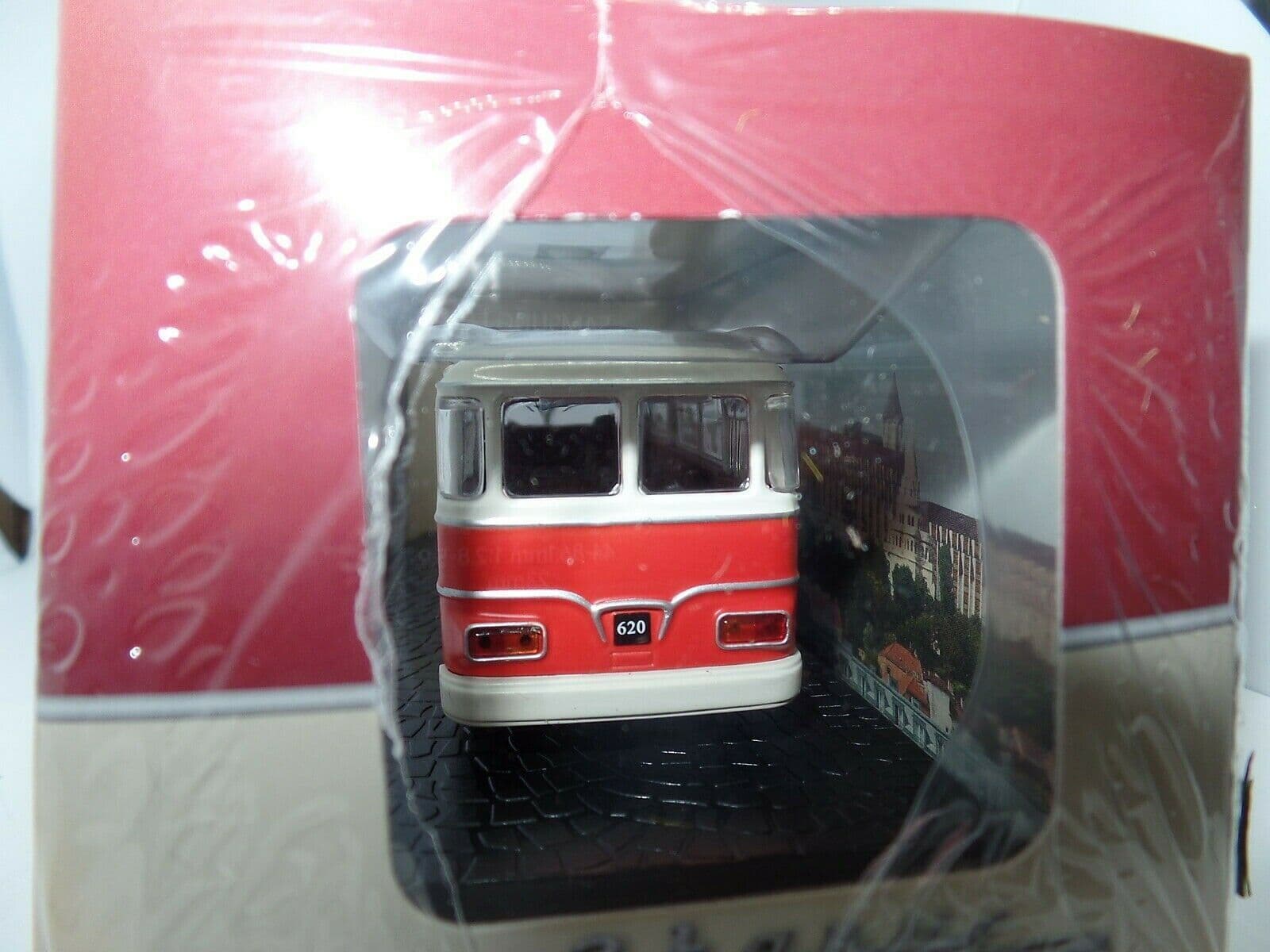 ATLAS DeAgostini JZ06 1/72 Scale Bus Ikarus 620 1959 Red & White ...