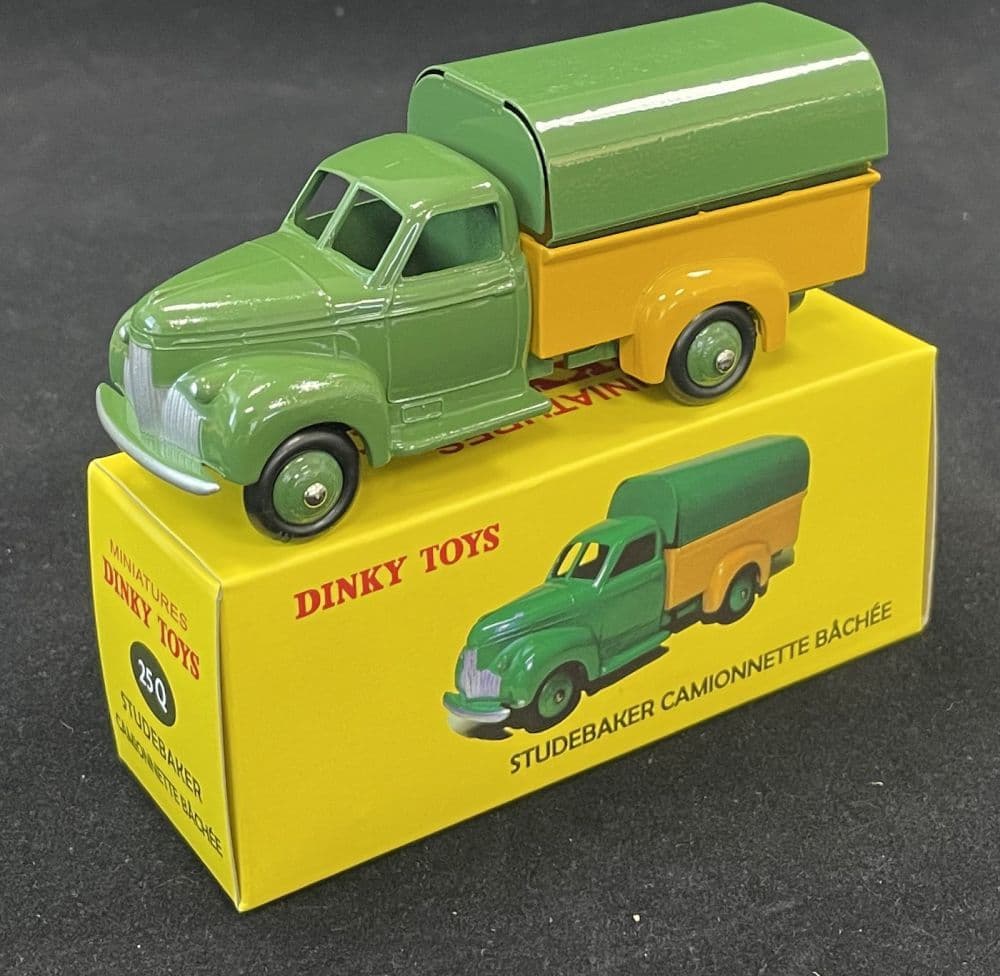 Atlas French Dinky 25Q Studebaker Camionnette Pick up Bachee Tilt Green ...