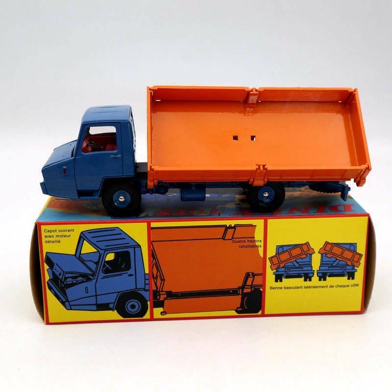 Atlas French Dinky 569 Berliet Stradair Blue Tipper Truck - Working parts