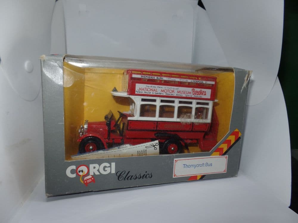 Corgi C858 1/50 Thornycroft Bus London General Shepherds Bush Liverpool ...