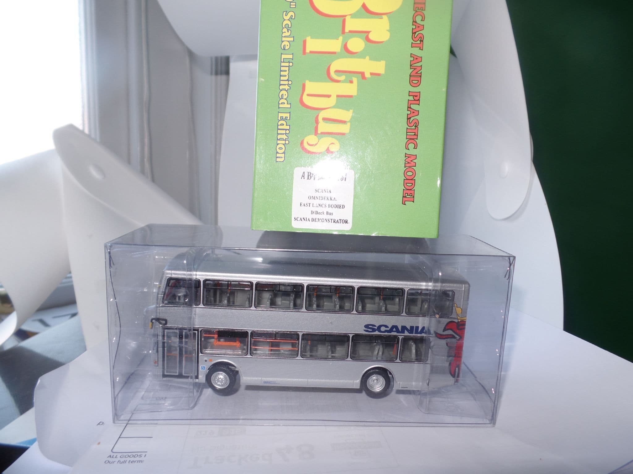 Britbus ES-01 ES01 Scania Omnidekka Bus Silver Demonstrator 226 ...