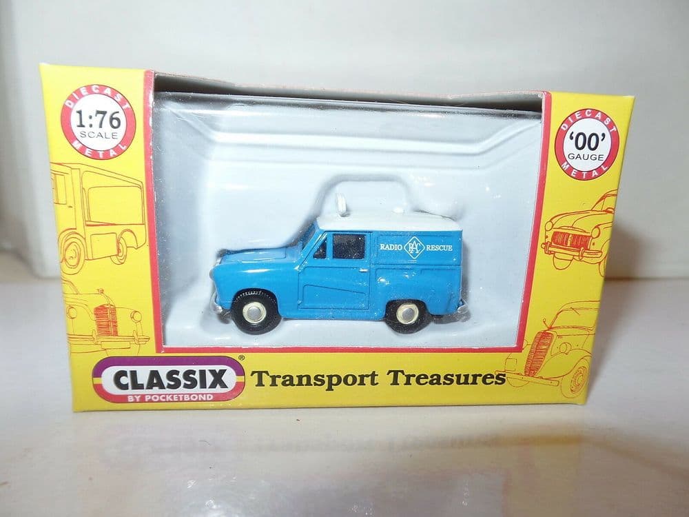 Classix EM76663 1/76 OO Scale Austin A35 Van RAC Radio Rescue Roof Sign