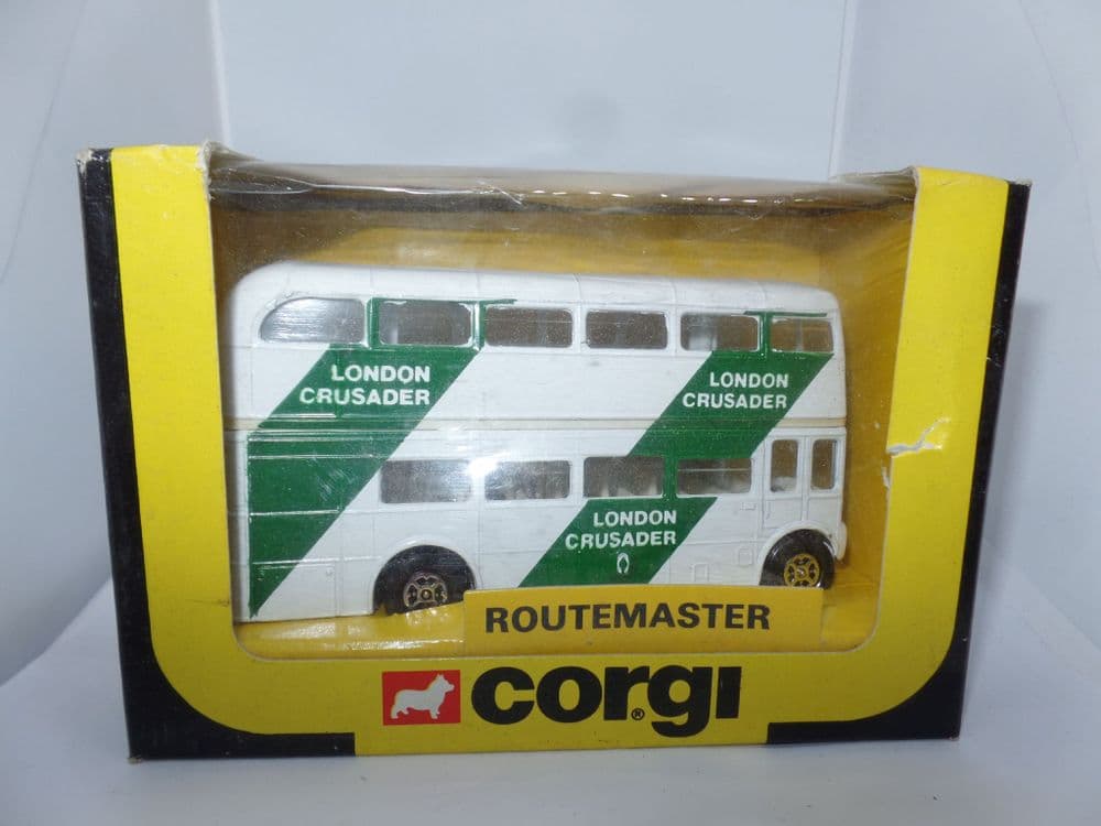 Corgi 469 1/64 London Crusader Routemaster Bus Sightseeing Worn Box