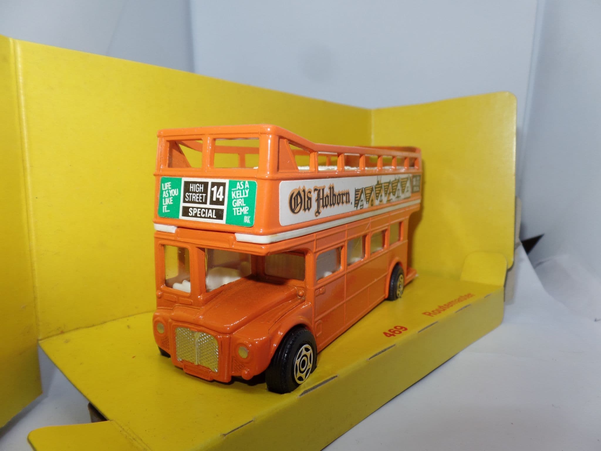 Corgi 469 1/64 London Routemaster Bus Open Top Old Holborn Tobacco Worn Box