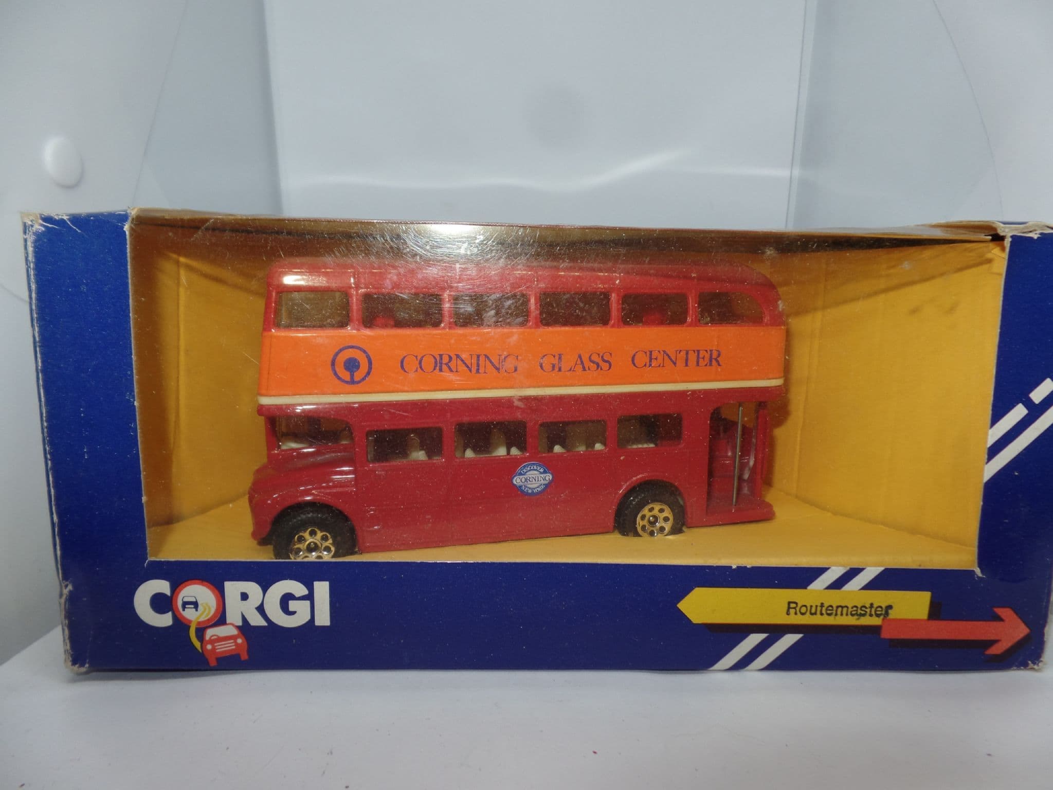 Corgi 469 1/64 London Transport Routemaster Bus Corning Glass Centre ...