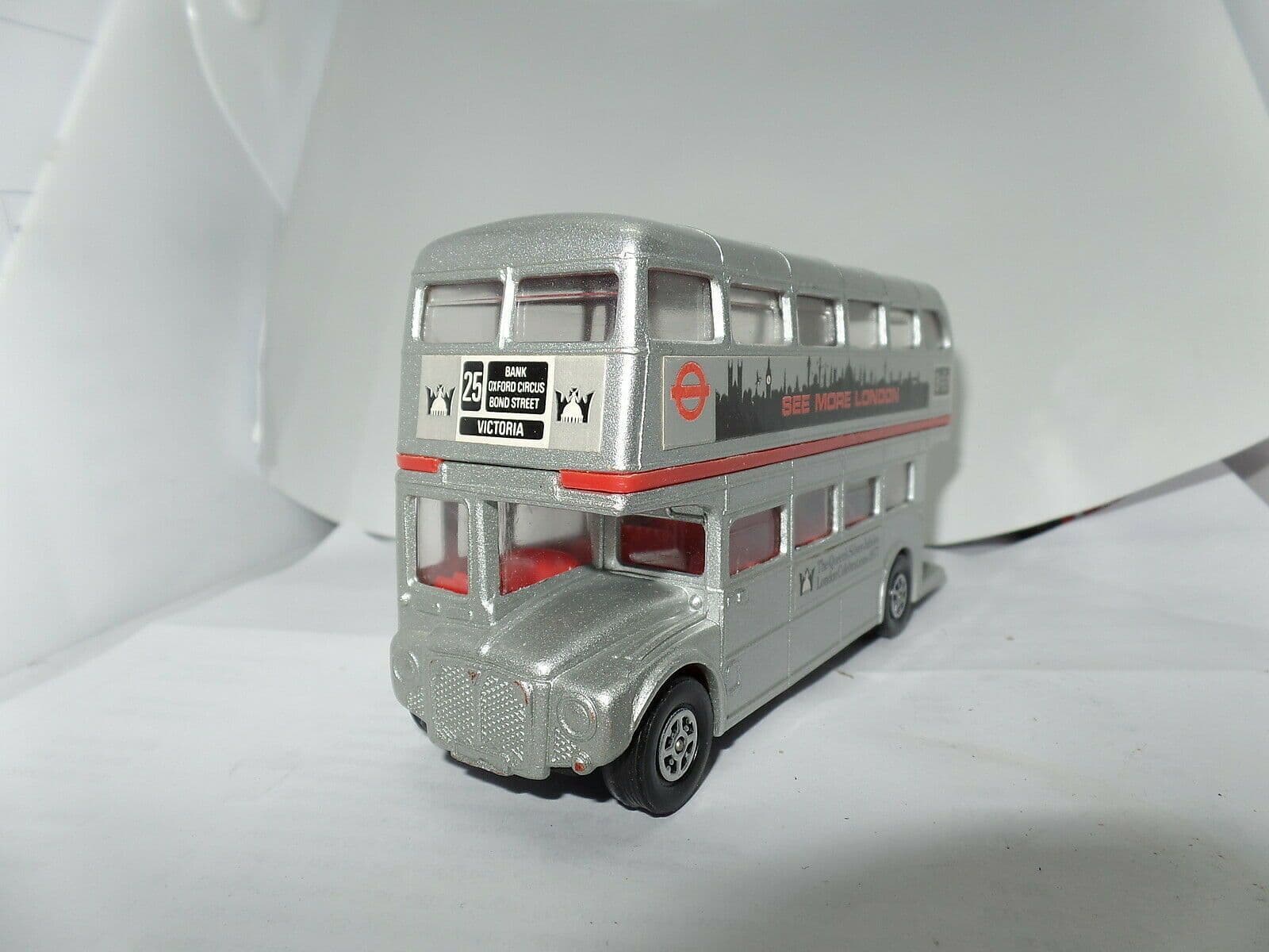 Corgi 471 1/64 Routemaster Bus London Transport Silver Jubilee Red ...