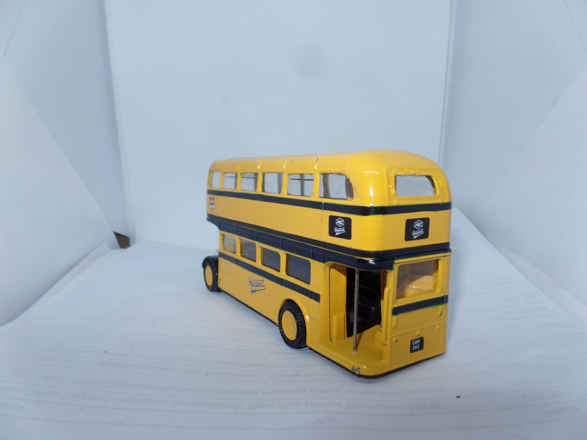 Corgi C599 1/64 AEC Regent Bus AEC Works Southall Yellow UB