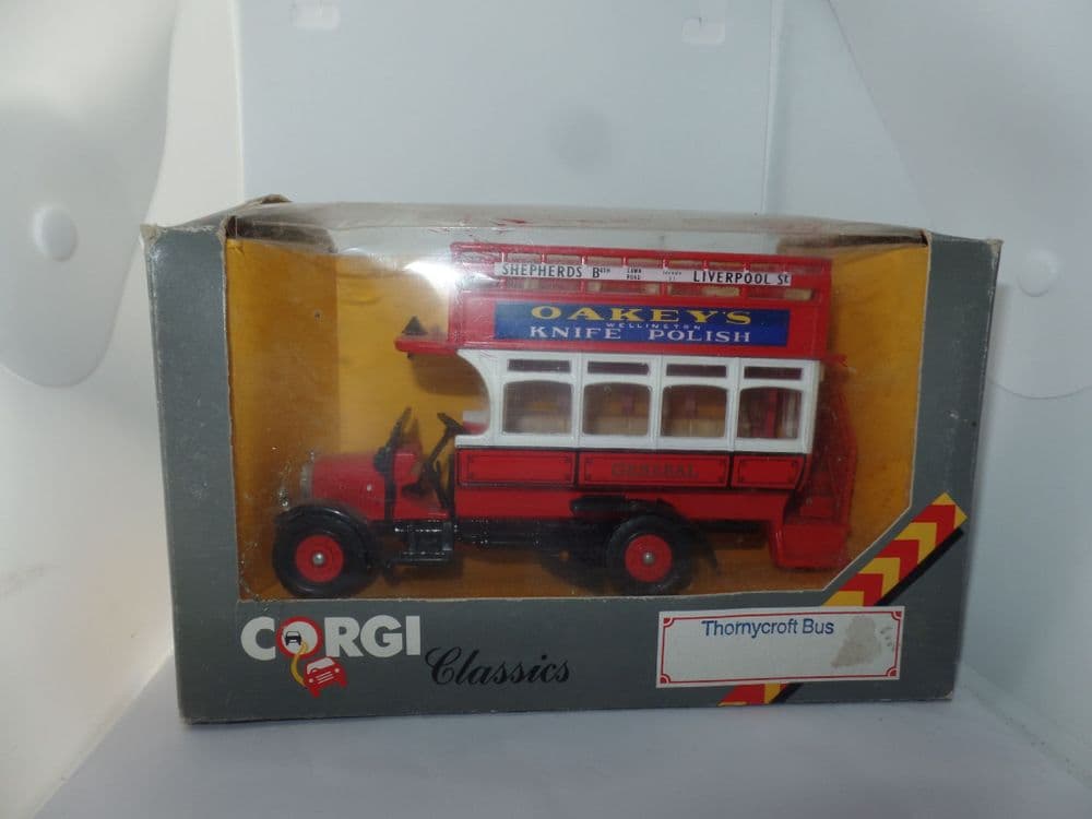 Corgi C858/1 1/50 Thornycroft Bus London General Shepherds Bush ...