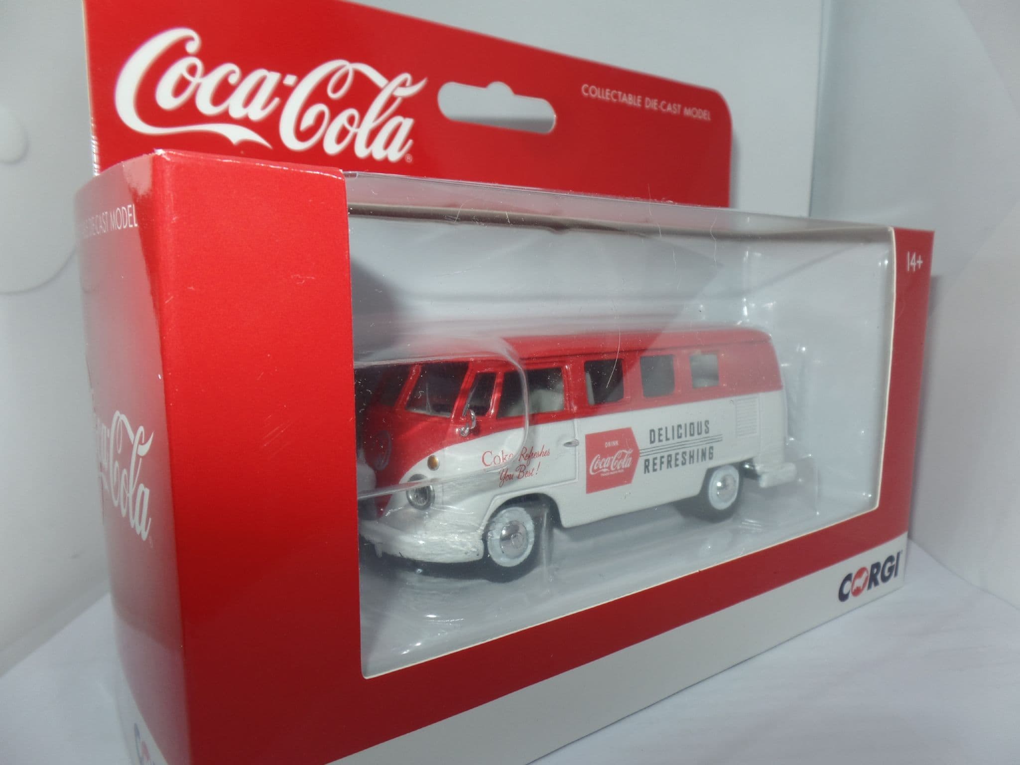 CORGI CC02733 1/43 Scale Volkswagen VW Camper Van Coca Cola Late 1960s