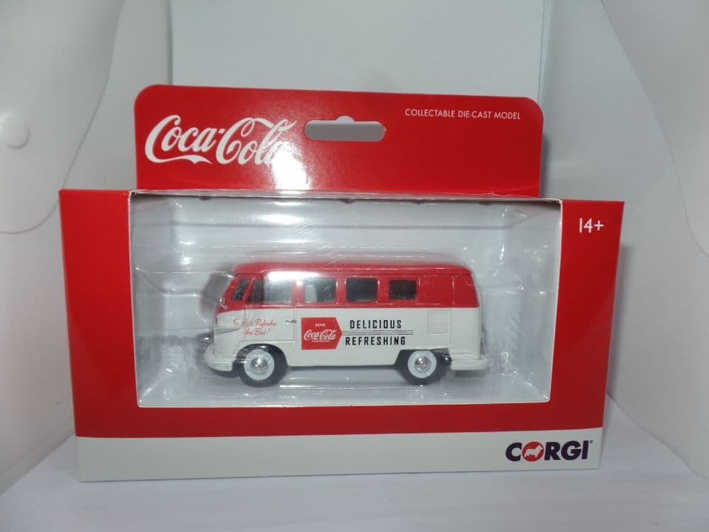 CORGI CC02733 1/43 Scale Volkswagen VW Camper Van Coca Cola Late 1960s