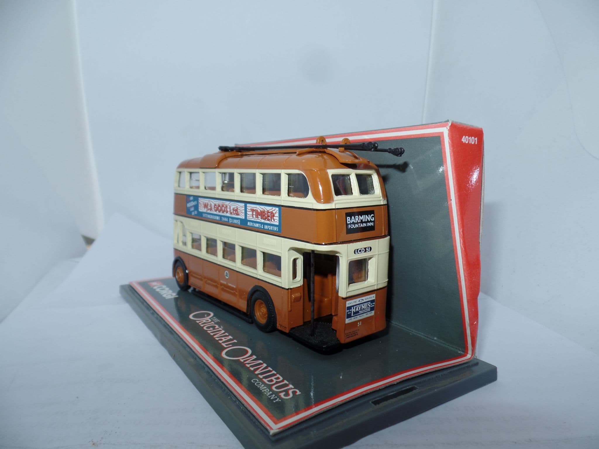 Corgi OOC 40101 Weymann Trolleybus Maidstone Corporation Barming MIMB