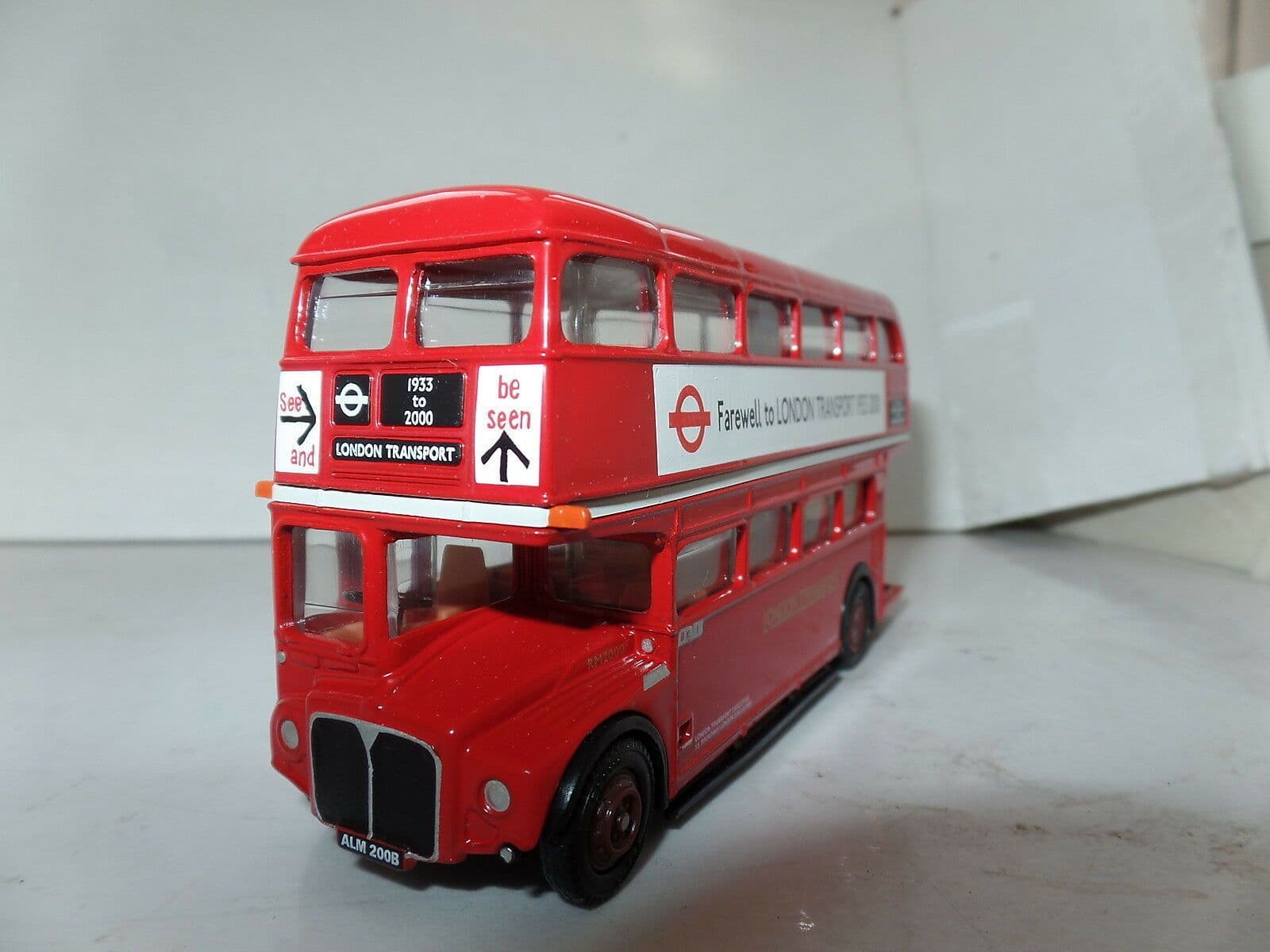 EFE 15628A AEC Routemaster Bus Farewell London Transport RARE BLACK ADVERT