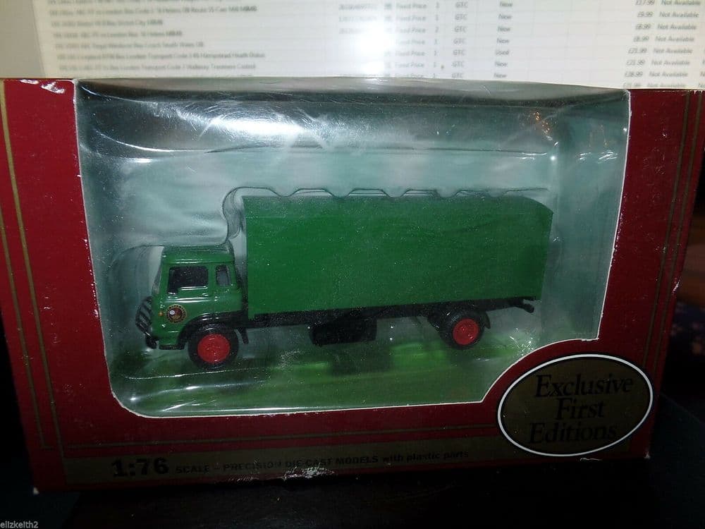 EFE 21701 Bedford TK 2 Axle Box Van British Road Services BRS Green MIB