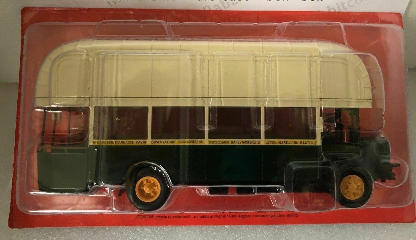 IXO HACHETTE HC70 1/43 SCALE Paris Bus Renault Gas Powered Bastille ...