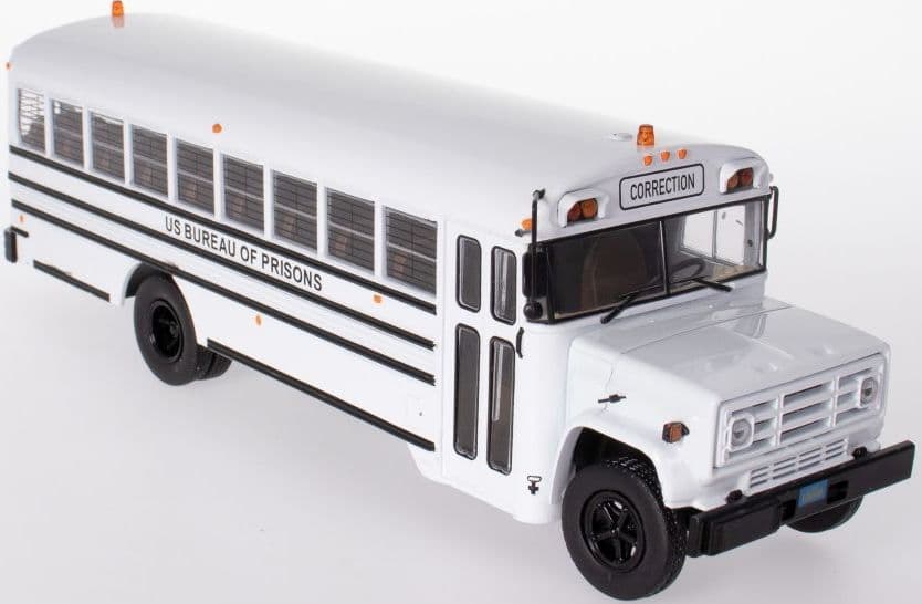 IXO Hachette PD076 1/43 Scale Berliet PCM U 1965 Schoolbus White US ...