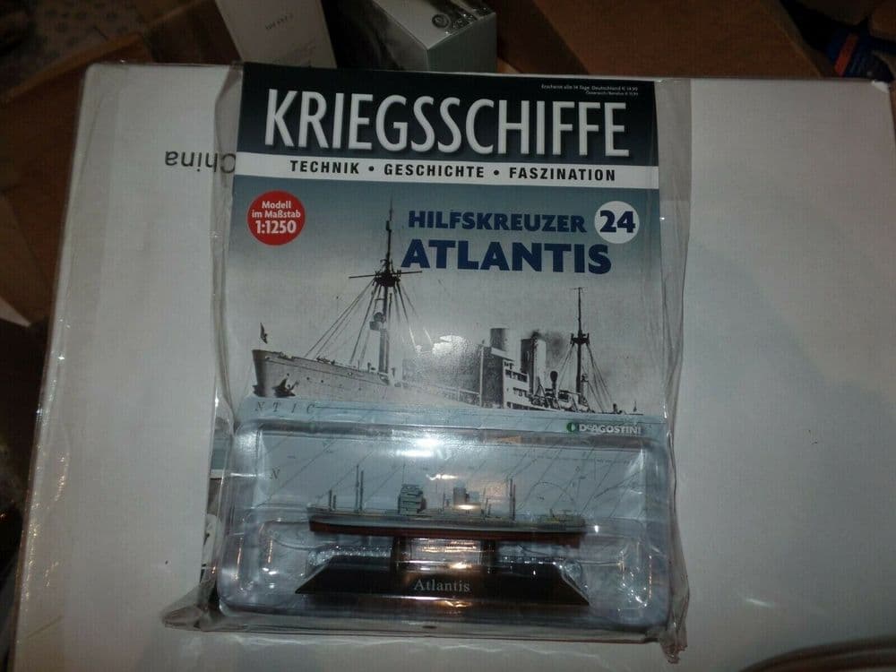 KZ24 Atlas DeAgostini 1/1250 Scale German Atlantis Auxiliary Cruiser ...