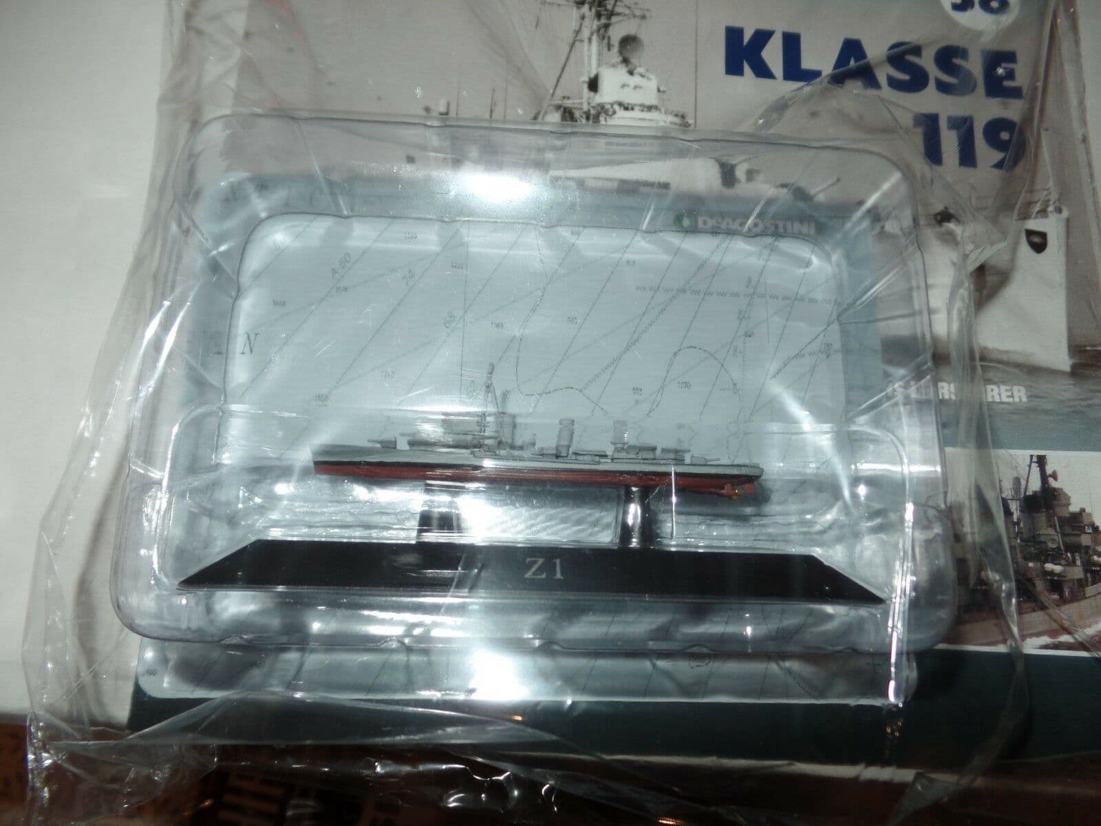 KZ26 Atlas DeAgostini 1/1250 Scale German Type Z1 Leberecht Maass ...