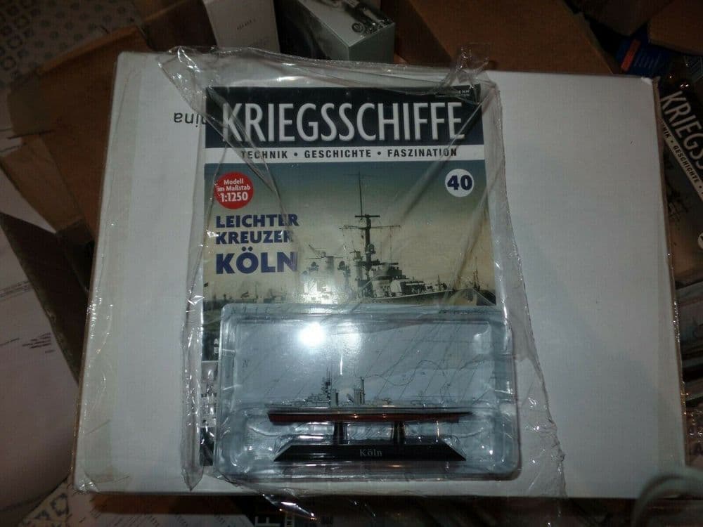 KZ40 Atlas DeAgostini 1/1250 Scale German Koln Light Cruiser 1928