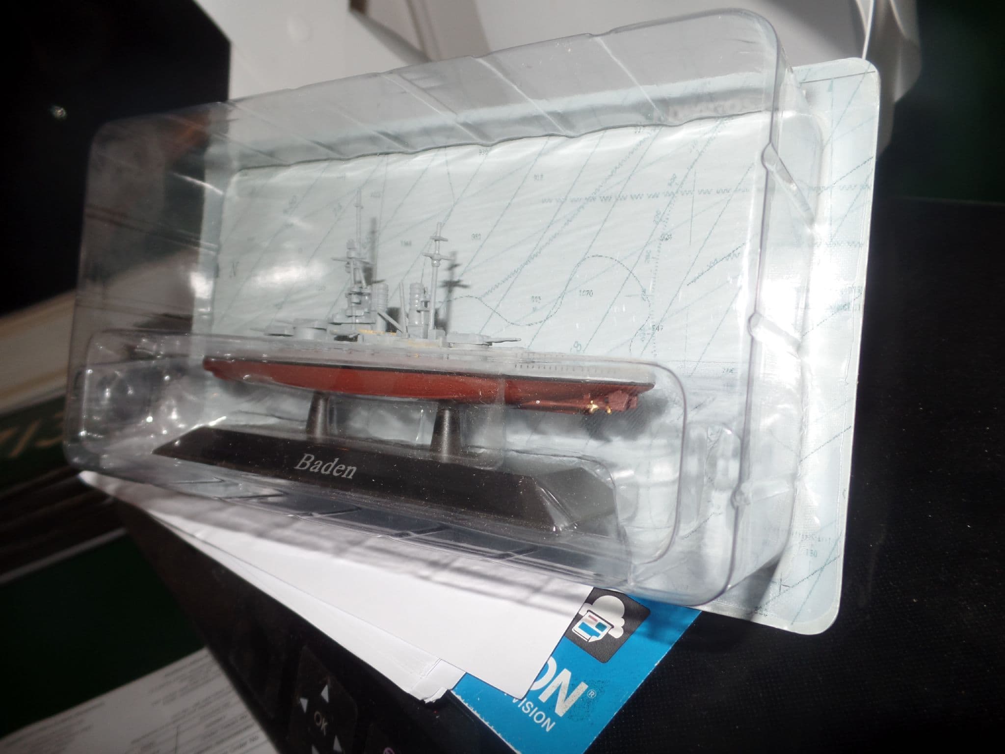 KZ48 Atlas DeAgostini 1/1250 Scale German BADEN class Battleship 1915