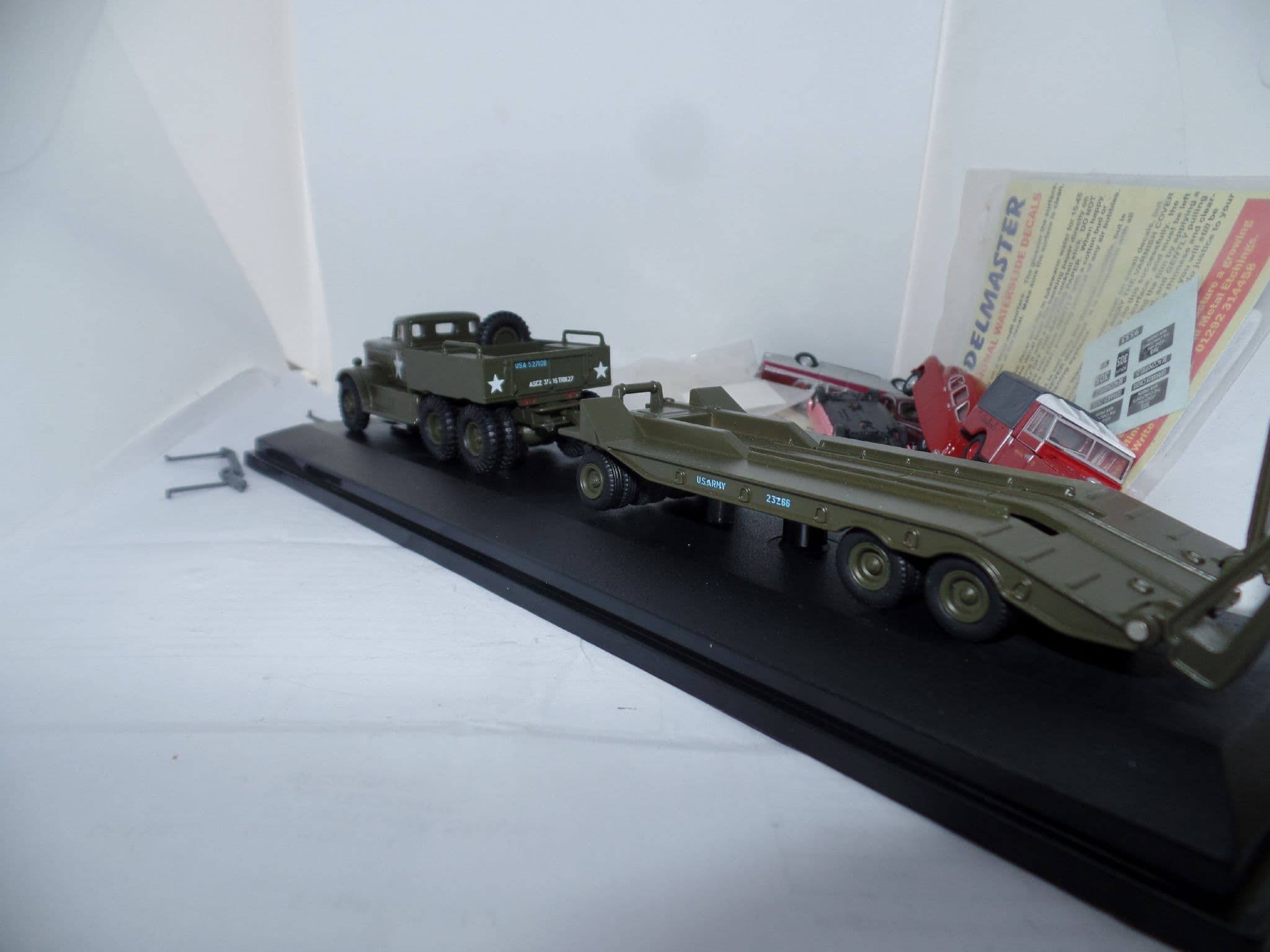 Oxford 76DT007 DT007 Diamond T Tank Transporter US Army 21st Army Tank ...