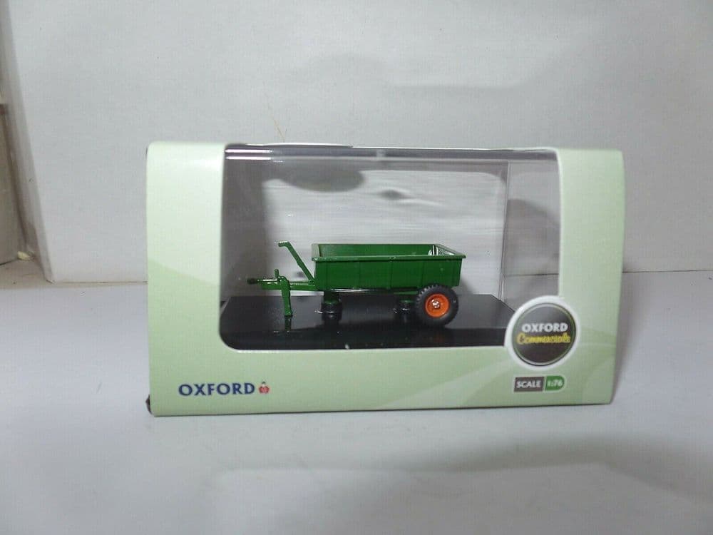 Oxford 76FARM005 FARM005 1/76 OO Scale Farm Farmers Open Trailer Green