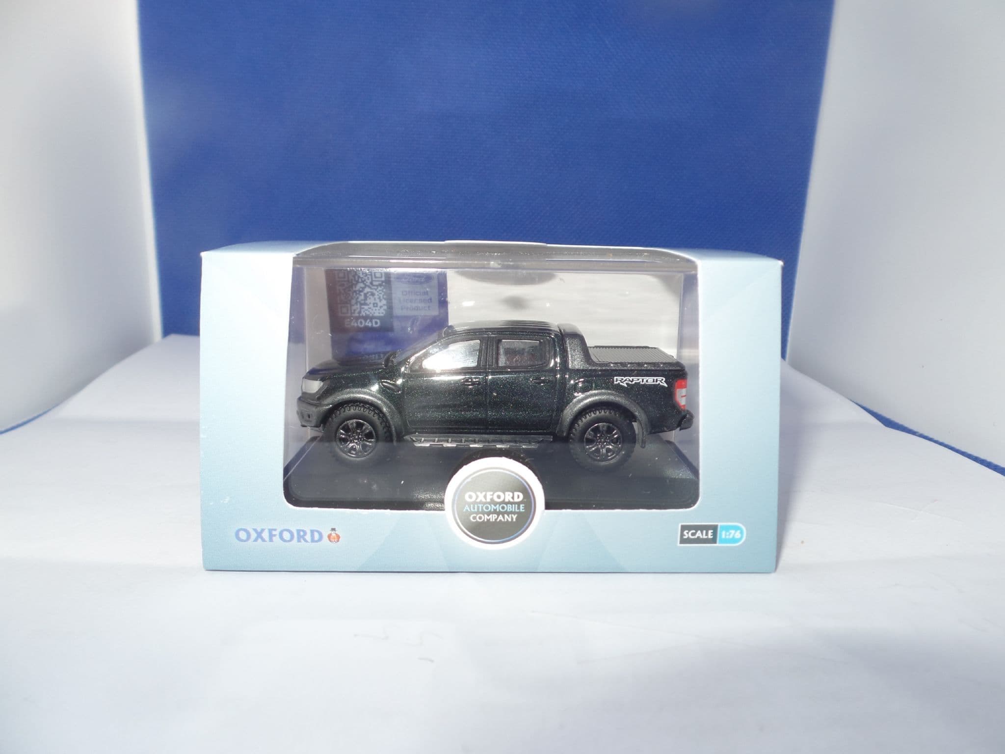 Oxford 76FR001 FR001 1/76 OO Scale Ford Ranger Raptor Agate Black Metallic