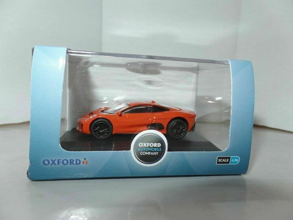 Oxford 76JCX75002 JCX75002 1/76 OO Scale Jaguar CX75 Concept Car Orange