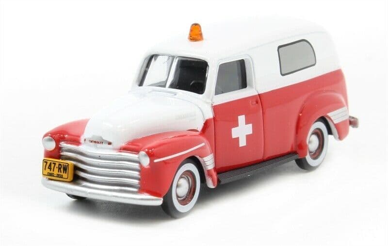 OXFORD 87CV50001 CV50001 1/87 HO SCale CHEVROLET PANEL VAN 1950 AMBULANCE
