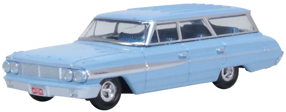 Oxford 87FC64001 FC64001 1/87 HO Scale Ford Country Sedan Skylight Blue