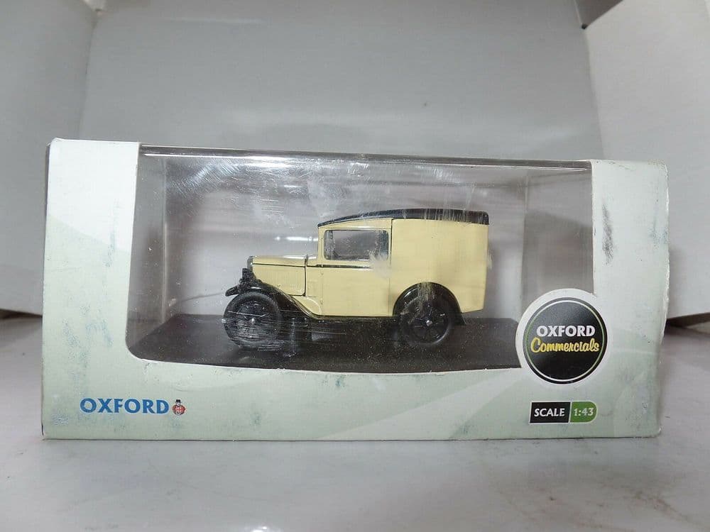 Oxford 43ASV001 ASV001 1/43 O Scale Austin Seven RN Van Primrose Worn Box
