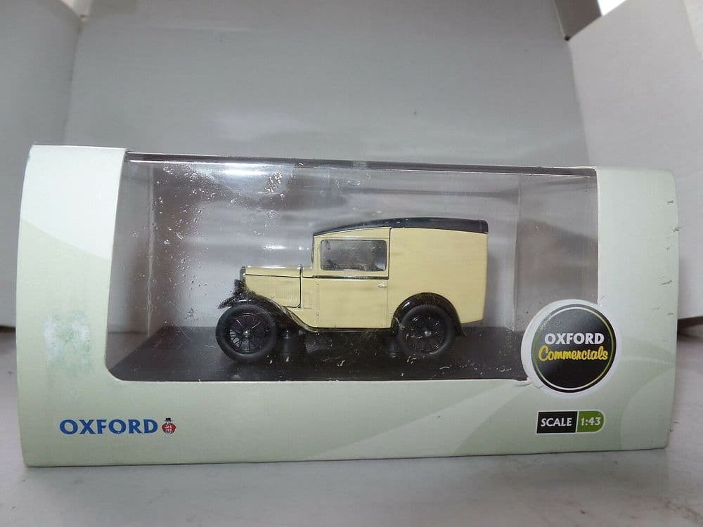 Oxford 43ASV001 ASV0011/43 O Scale Austin Seven RN Van Primrose MIMB