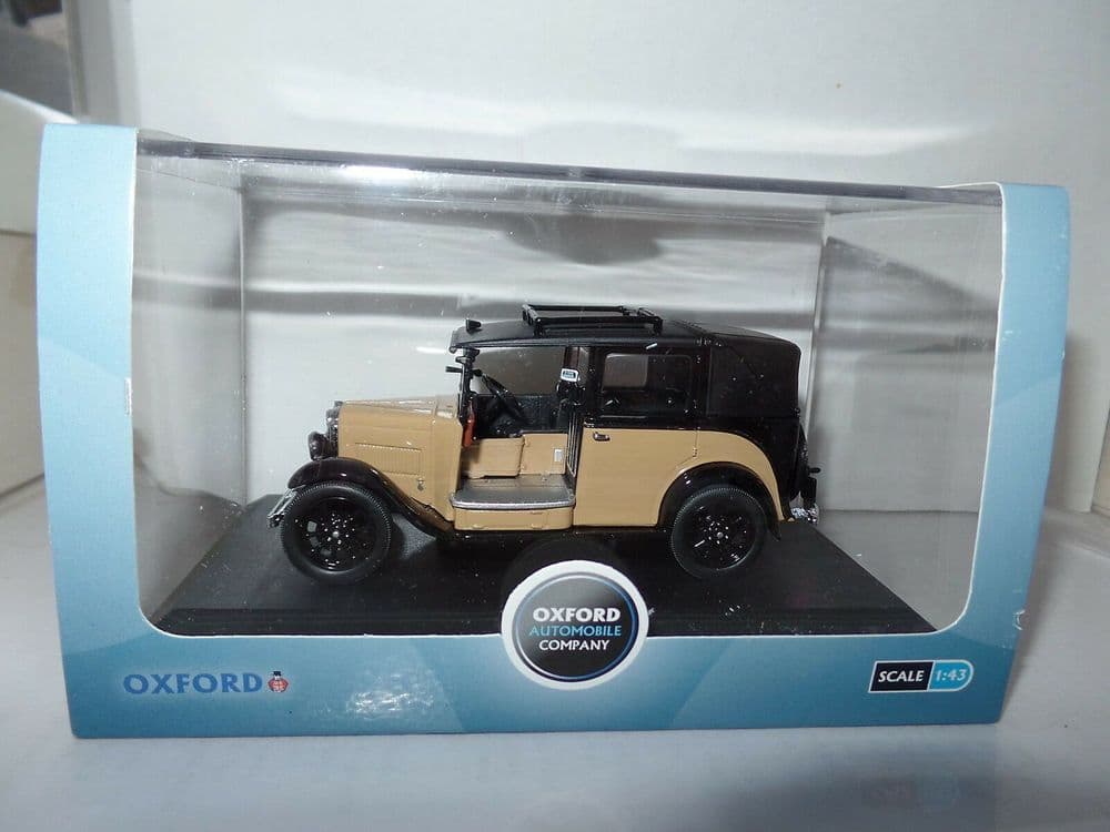 Oxford 43AT007 AT007 1/43 O Scale Austin London Low Loader Taxi Fawn MIMB