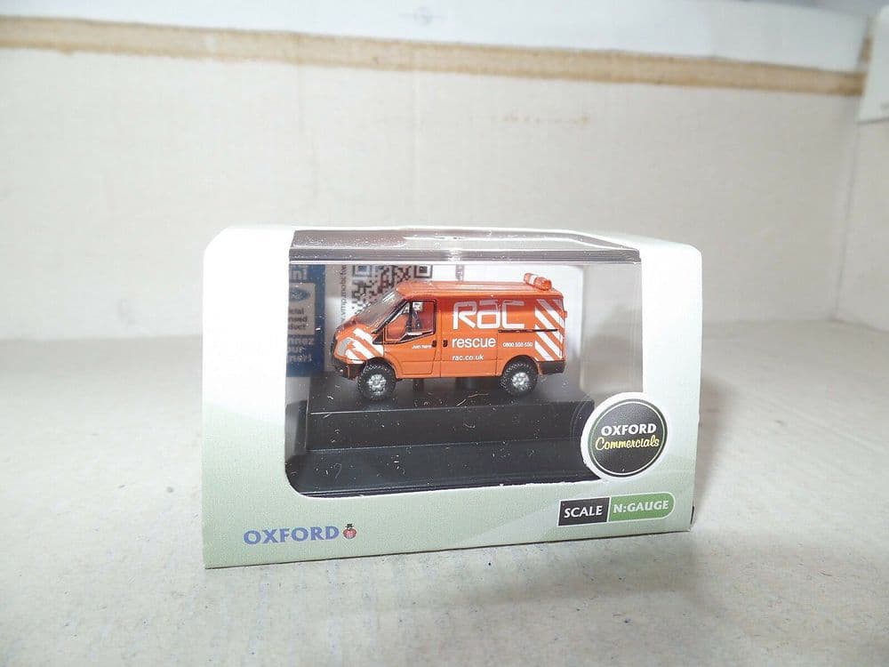Oxford NFT003 N Gauge 1/148 Scale Ford Transit RAC Rescue Orange