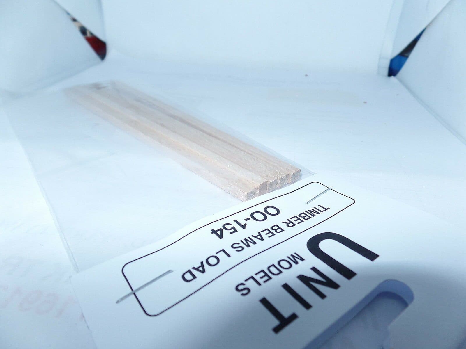 Unit Models OO-154 1/76 OO Scale Timber Beams Load Real Wood 14cm long ...