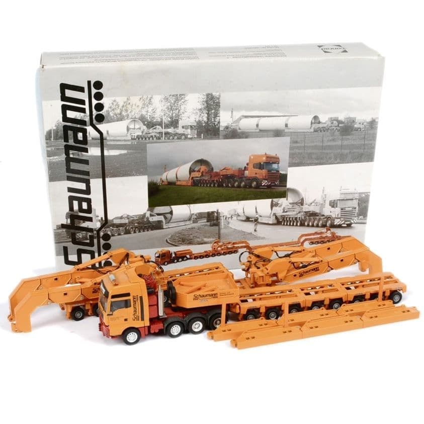 Conrad MAN TGA SLT 8x4 tractor with Goldhoffer 16-axle Girder Trailer ...