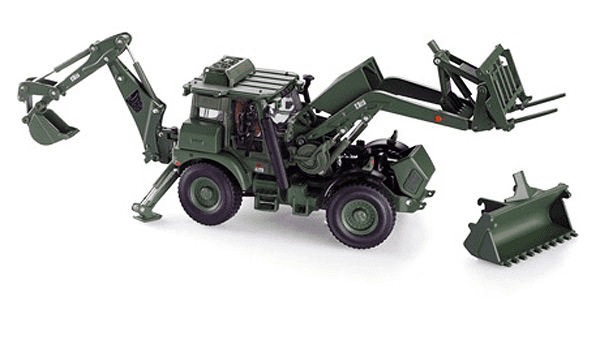 Motorart JCB HMEE EU Military Backhoe Loader in Green
