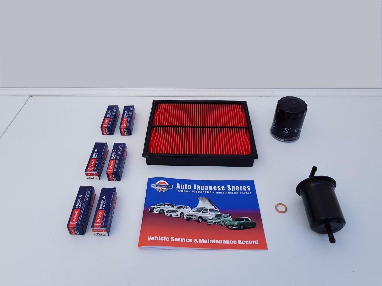MAZDA BONGO 2 5 V6 FILTER KIT & PLUGS & MAINTENANCE RECORD BOOKLET