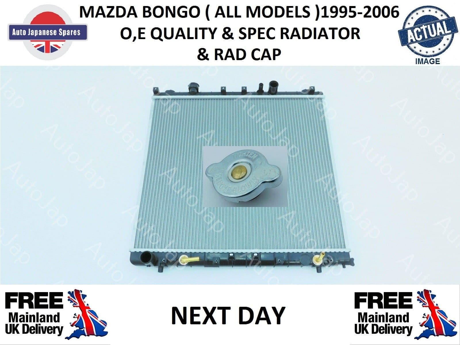 MAZDA BONGO ALL MODELS RADIATOR & RAD CAP