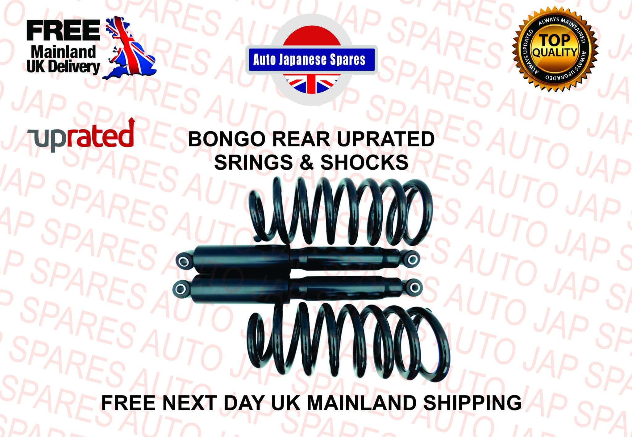 MAZDA BONGO ALL MODELS REAR HD 25 COIL SPRINGS AND SHOCKS SET