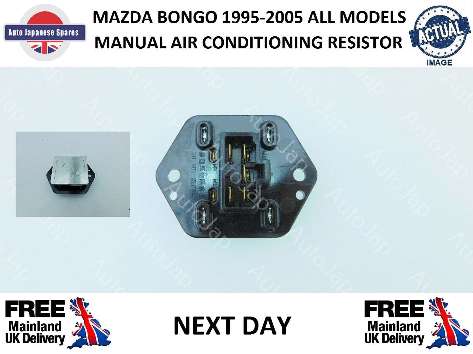 MAZDA BONGO MANUAL AIR CONDITIONING RESISTOR - NOT CLIMATE MODELS
