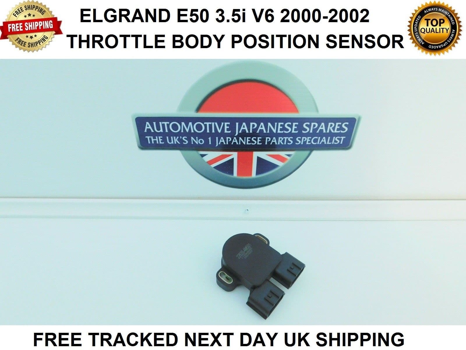 NISSAN ELGRAND E50 3 5i THROTTLE BODY POSITION SENSOR LOCATED THROTTLE BODY