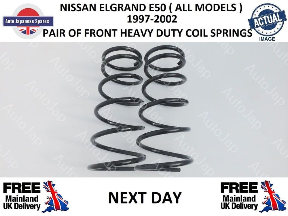 NISSAN ELGRAND E50 PAIR OF FRONT UPRATED COIL SPRINGS