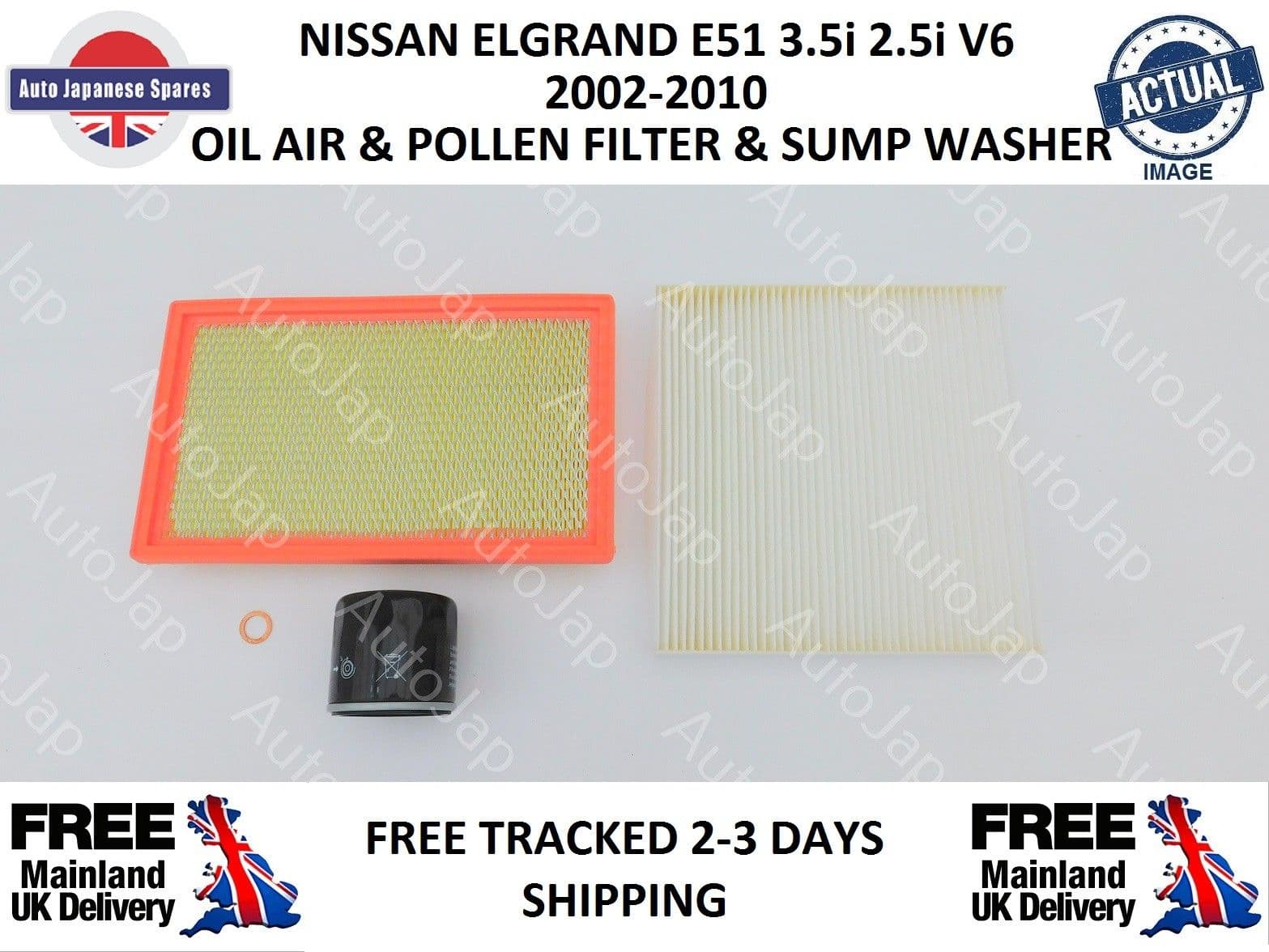 NISSAN ELGRAND E51 4 PIECE SERVICE KIT
