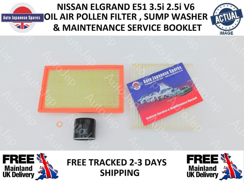 NISSAN ELGRAND E51 5 PIECE SERVICE KIT